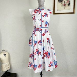 Brooks Brothers | Dresses | Brooks Brothers Petite Floral Print Cotton ...